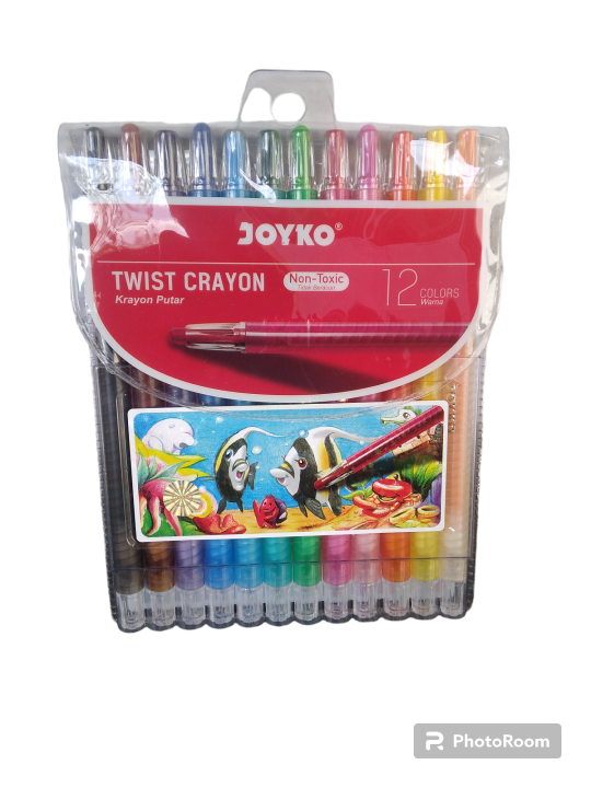 Krayon Putar Joyko Isi 12 Warna Ukuran Panjang Harga Lusinan | Lazada ...