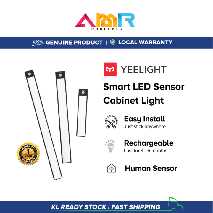 Yeelight Smart LED Sensor Cabinet Light (20cm/40cm/60cm) | Motion ...