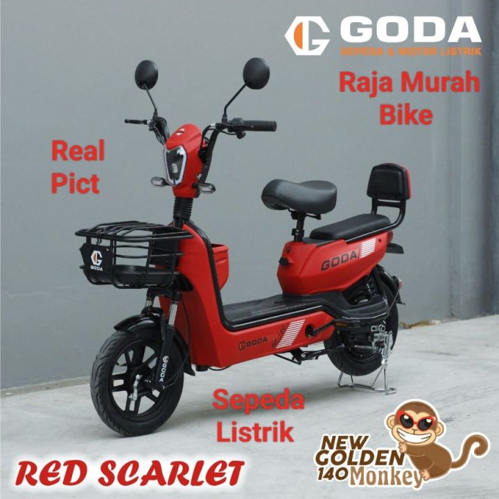 Sepeda Listrik Goda 140 Golden Monkey Bergaransi Sepeda Listrik E Bike ...