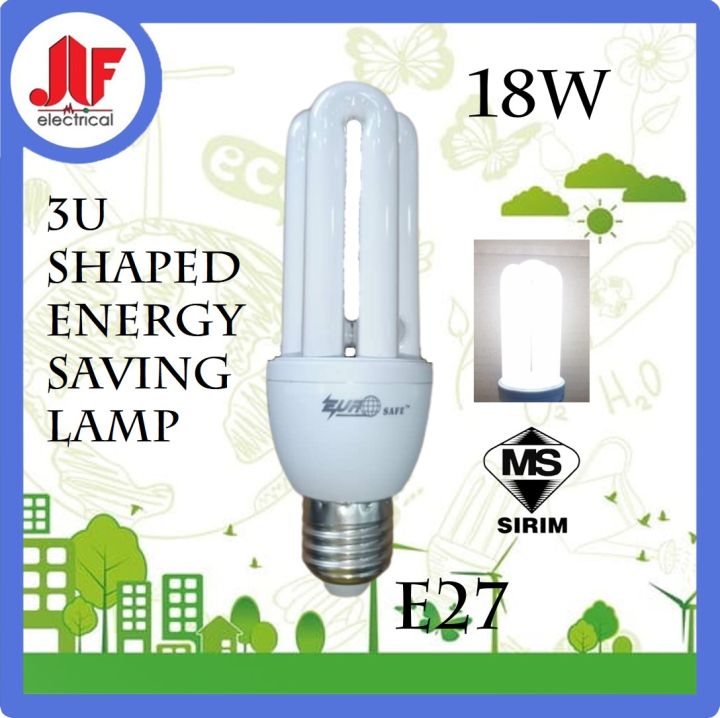 Classic Fluorescent 18W 3U SHAPE Daylight 8500K | Eurosafe Fluorescent ...