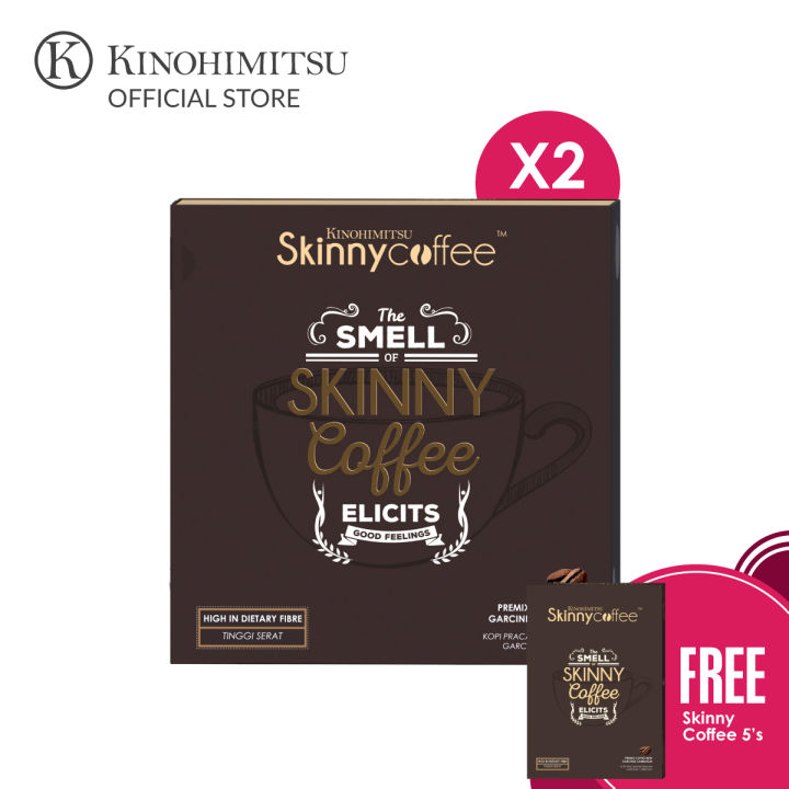 Kinohimitsu Skinny Coffee 14s x2 Boxes Free Skinny Coffee 5s *Slimming ...
