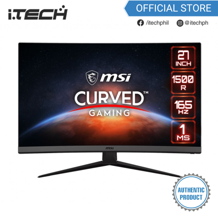MSI Optix G27C7 27" Curved Gaming Monitor [165Hz] | Lazada PH