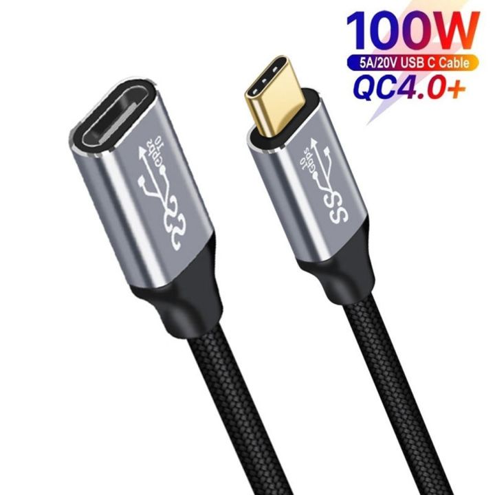 LP9U 4K 60HZ PD 100W 10Gbps Male to Female Type C Cable USB 3.1 Gen 2 ...