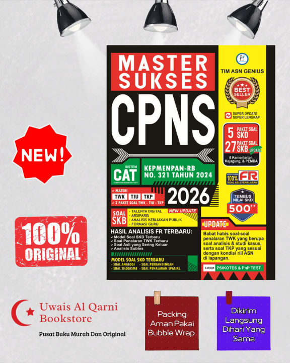 BUKU MASTER SUKSES CPNS 2026 - TIM ASN GENIUS | Lazada Indonesia