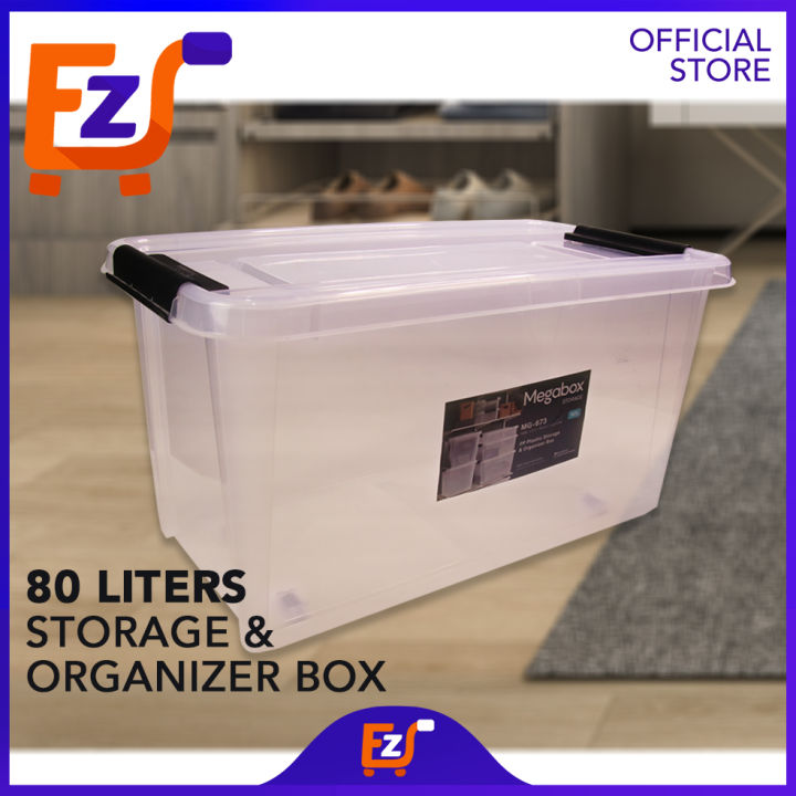 EZ DEAL Megabox 80-Liter High Impact Resistant Heavy-Duty Storage ...