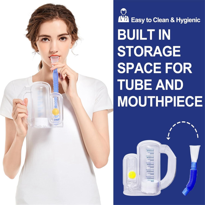 1 PCS Breathing Exerciser for Lungs, Deep Breathing Trainer As Shown ...