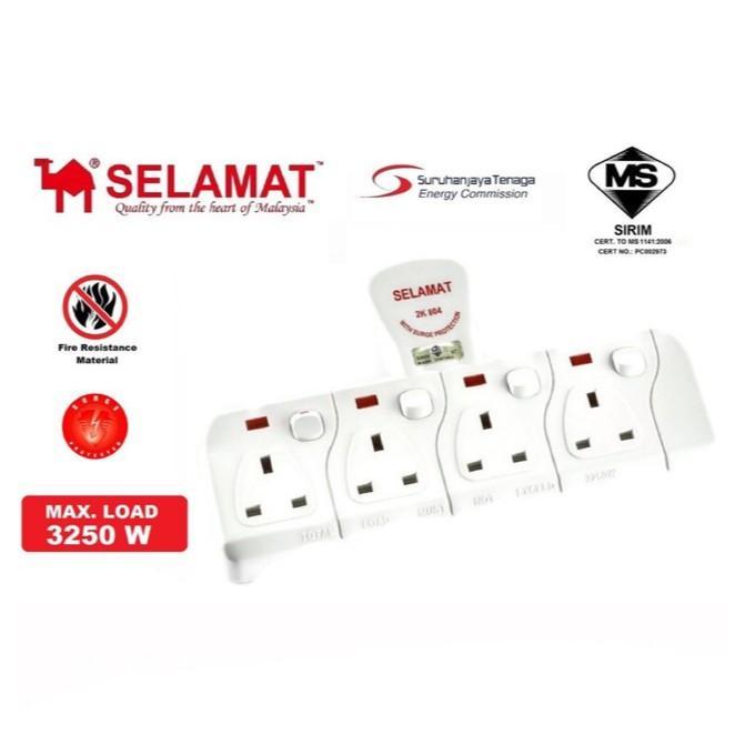 [100% ORIGINAL] SELAMAT HEAVY DUTY EXTENSION WIRE 4-GANG (MADE IN ...