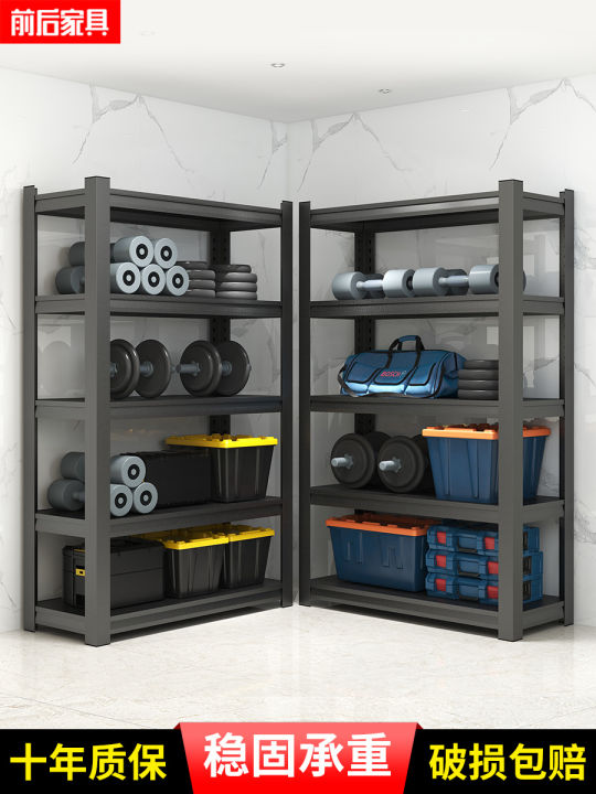 Storage shelf warehouse heavy angle steel multi-layer storage rack home ...