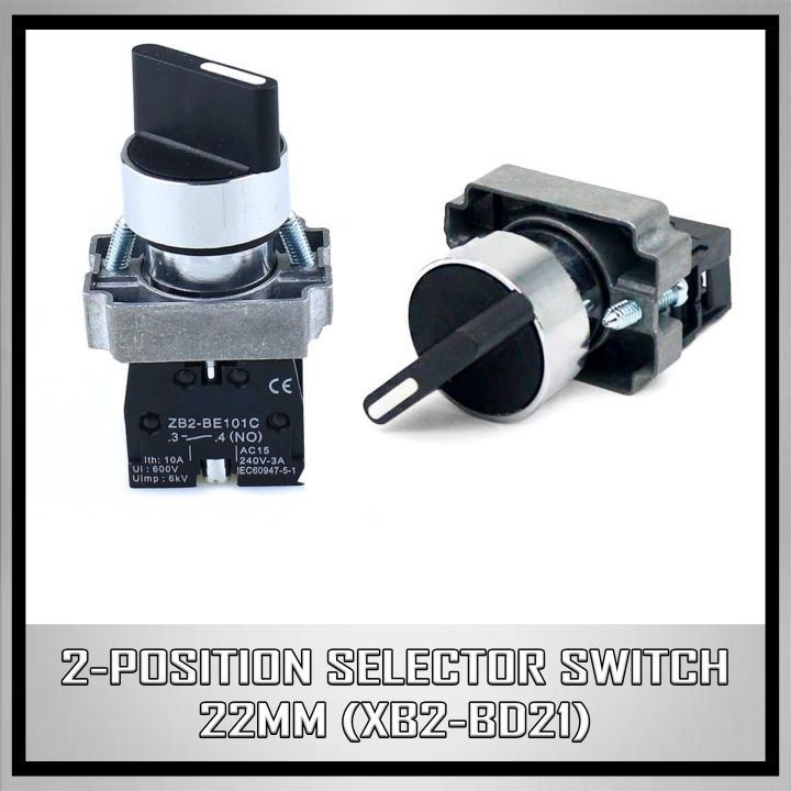 22mm 2-POSITION / 3-POSITION KNOB SELECTOR SWITCH (XB4-BD21 / XB2-BD21 / XB2-BD33) | Lazada PH