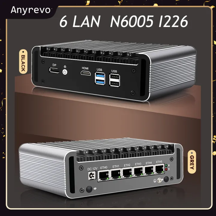 for pfSense / OPNsense Aluminum Case Fanless Intel Pentium N5105 N6005 ...