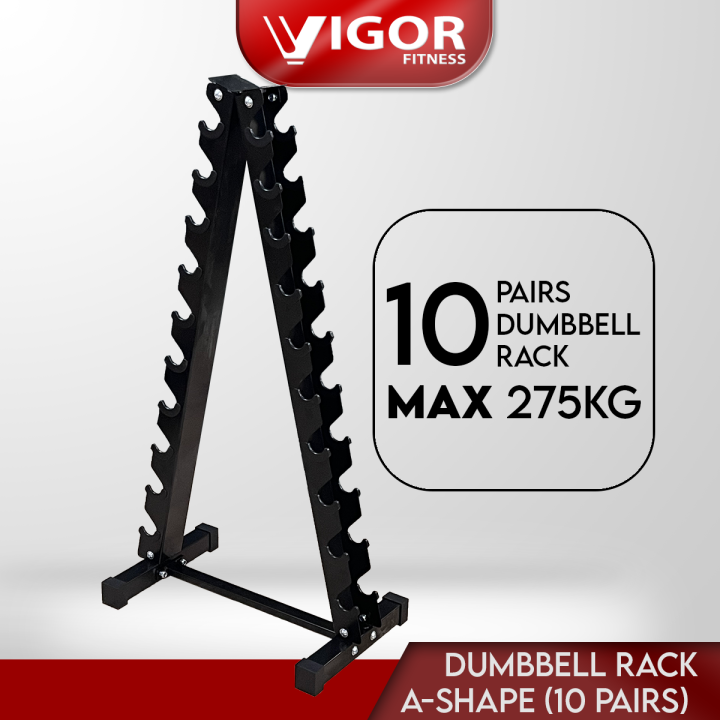 Dumbbell Rack A-Shape (10 Pairs) | Lazada