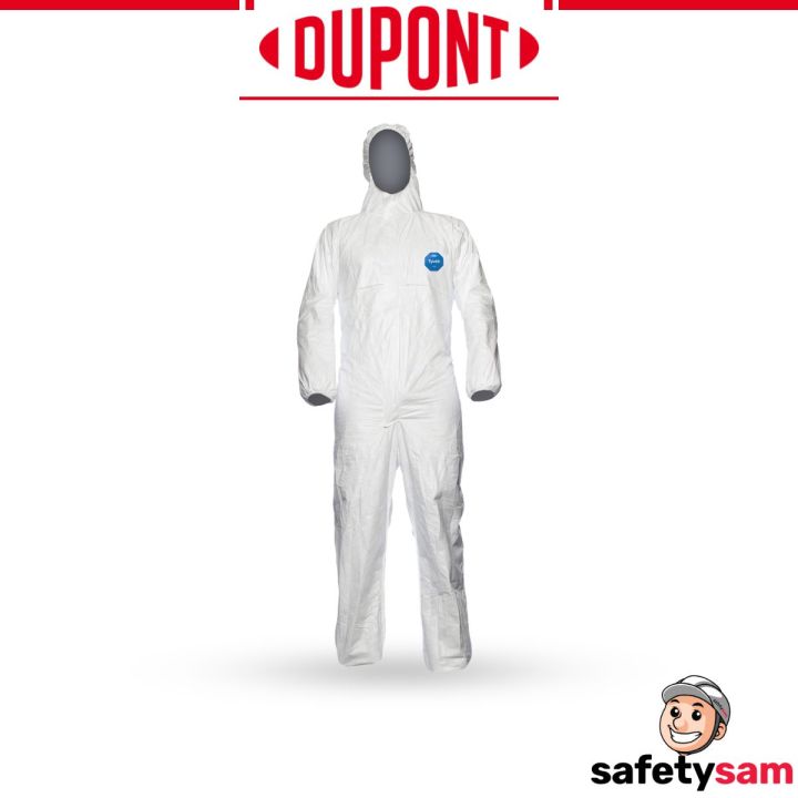DuPont Tyvek 500 Classic Xpert Hooded Coverall with Self-Locking Zipper ...