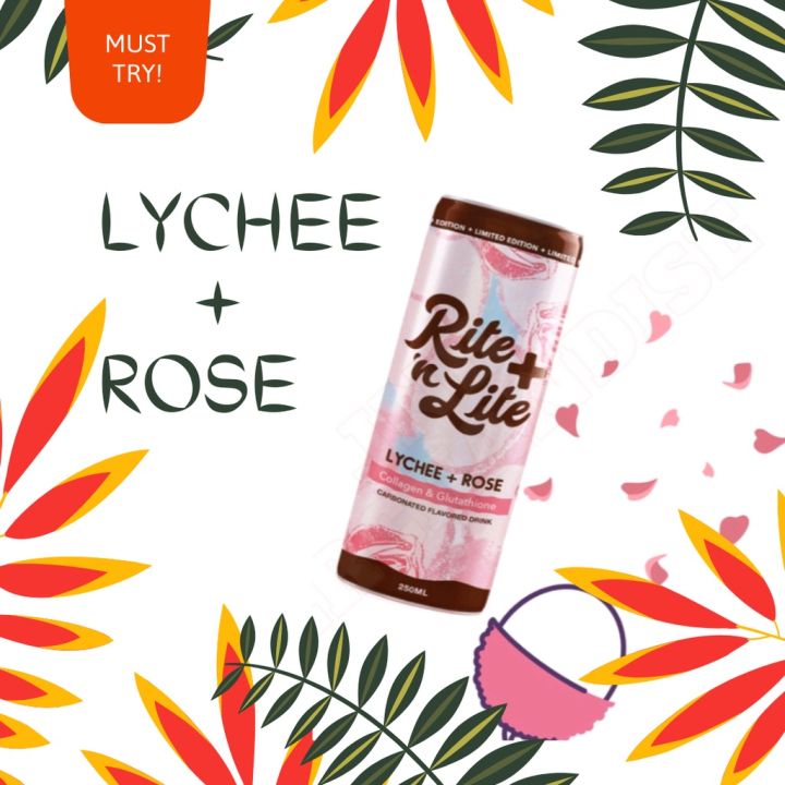 RITE N' LITE LYCHEE + ROSE (250ml) | Lazada PH