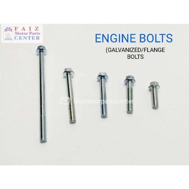 ENGINE MOTOR BOLT/HEX.FLANGE BOLT ELECTRO-GALVANIZED | Lazada PH