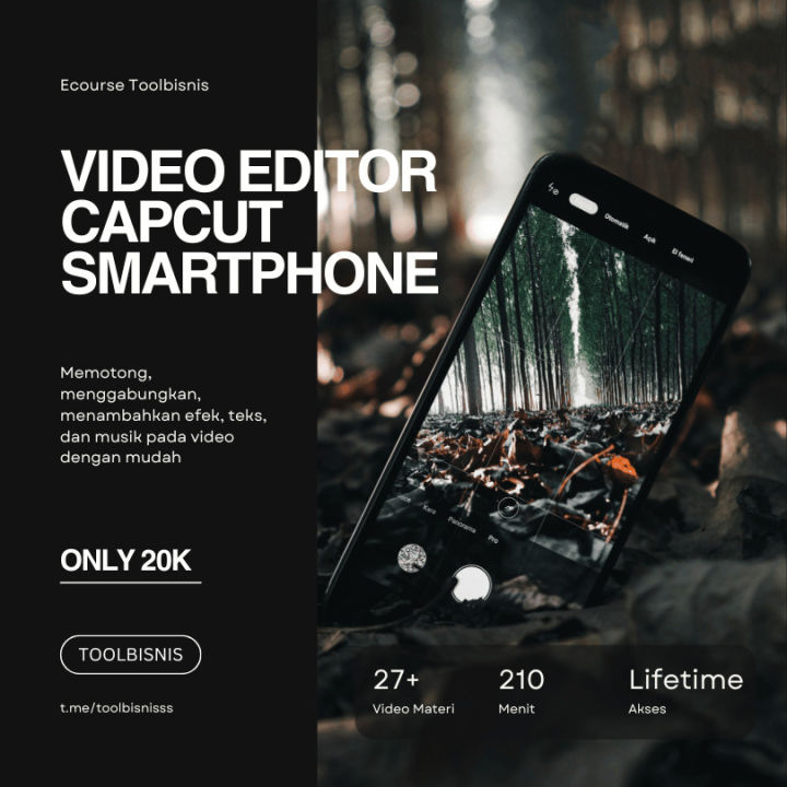 Video Editor Capcut Smartphone Ecourse Toolbisnis - Memotong ...