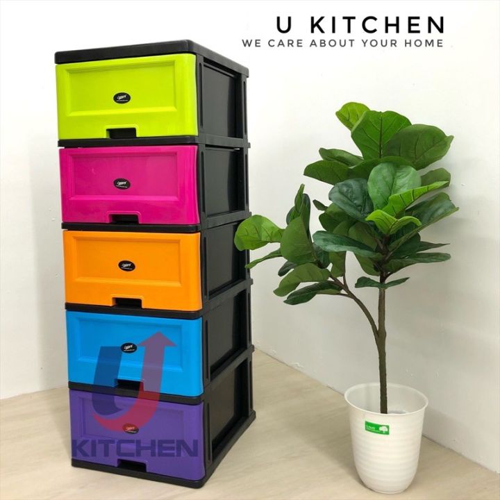 Century 5 Tier Plastic Drawer / Cloth Cabinet / Storage Cabinet | Lazada Century 5 Tier Plastic Drawer / Cloth Cabinet / Storage Cabinet | Lazada