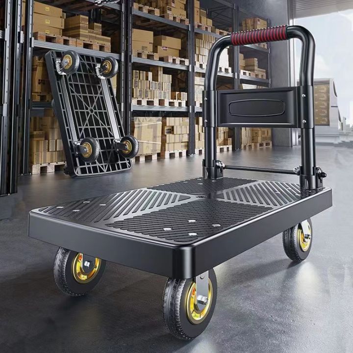 [HOT]Foldable Trolley Hand Platform Trolley Capacity 500Kg Steel ...