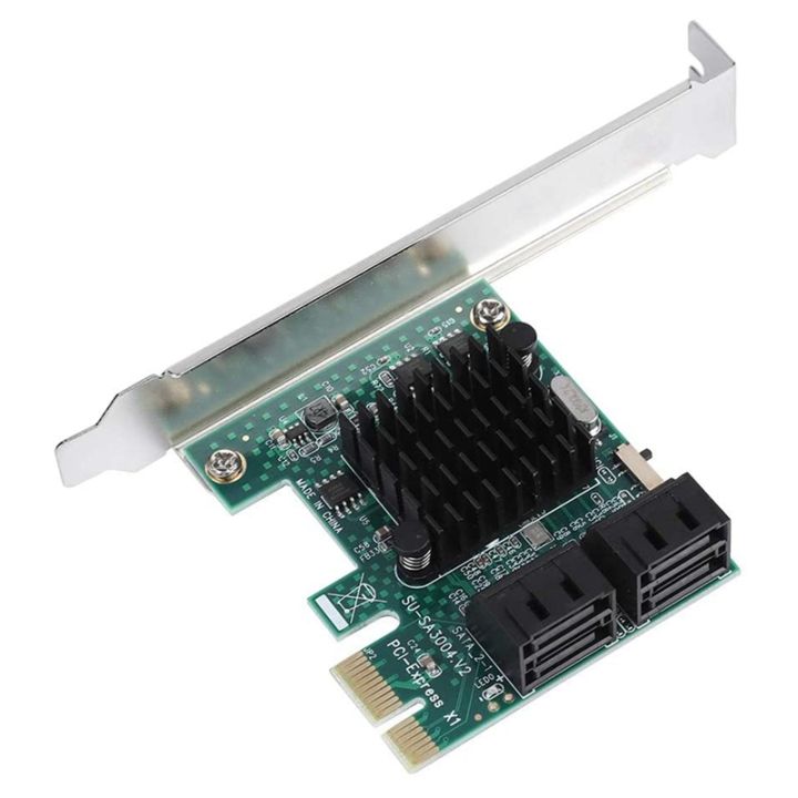 (PCNF) PCIE to SATA Expansion Controller Expansion Card with 4 Ports 6G ...