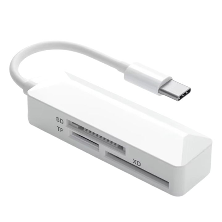 Multi-Function SD/TF Card Reader with USB C Interface High Speed Memory ...