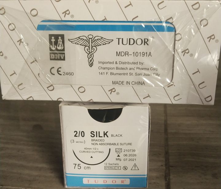 2/0 SILK Black - Round ,Cutting- Braided Non Absorbable Suture | Lazada PH