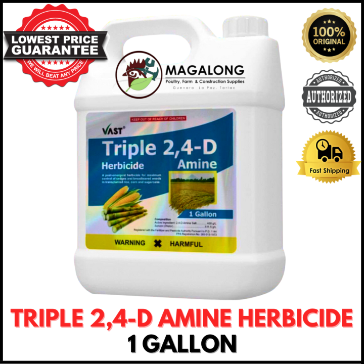TRIPLE 24D AMINE HERBICIDE - VAST - 1 GALLON - (TRIPLE 2,4-D) | Lazada PH
