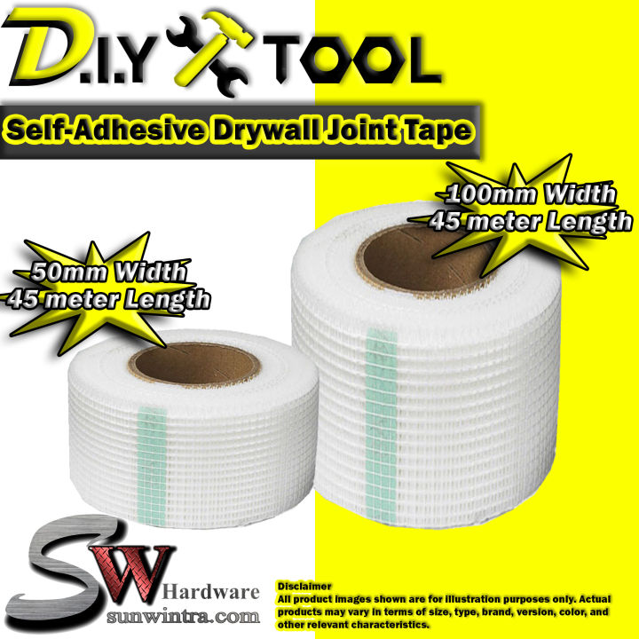 SW Hardware Self-Adhesive Dry Wall Joint Tape Fibre Tape Tape Fiber ...