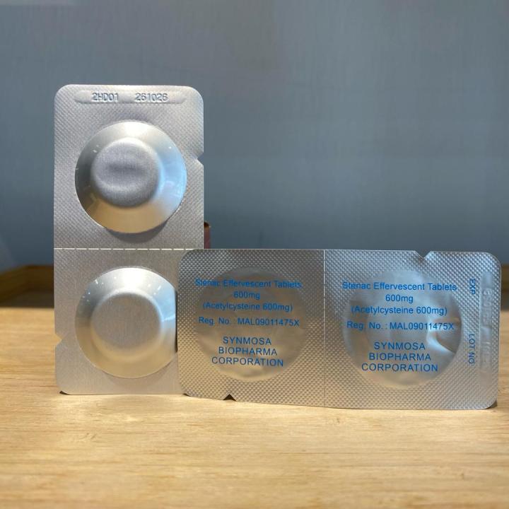 Stenac Effervescent Tablets 600mg (Acetylcysteine 600mg) Ubat Kahak ...