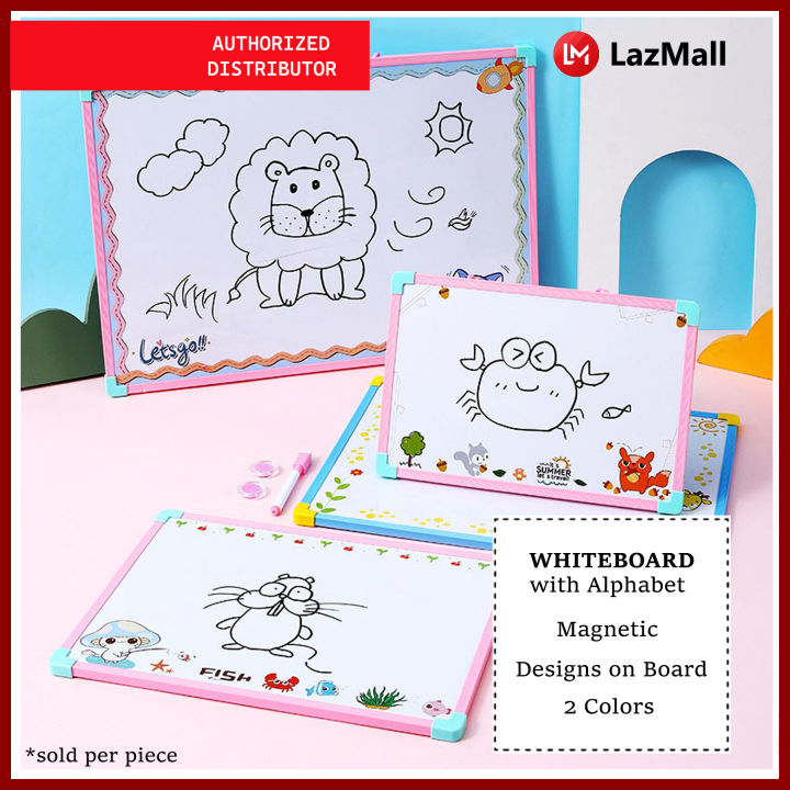 Jing Jing Magnetic Whiteboard Message Board with English Alphabet ...