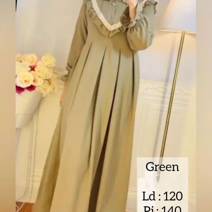 Priskila cell Aulia Maxy KF crinkle material lace application LD 120 ...