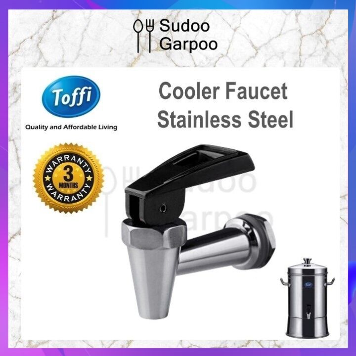[TOFFI] Cooler Faucat/ Penutup Tap Stainless Steel (11L/ 28L/ 38/ 58L ...