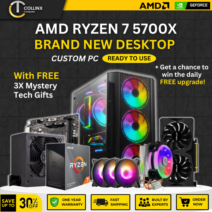 [ AMD RYZEN 7 5700X GAMING PC BUILD - CHRONUS ] Custom RGB Desktop ...