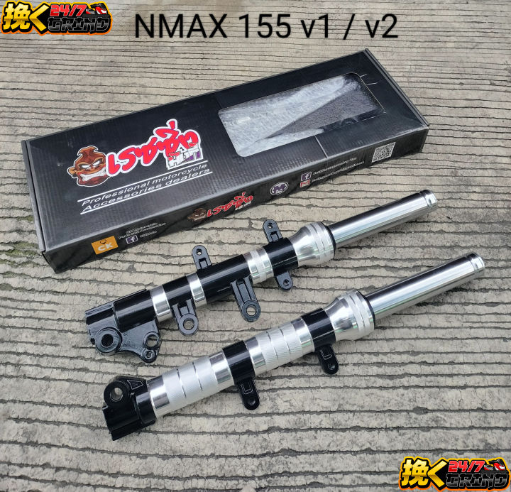 LIGHTEN FRONT SHOCK ASSEMBLY MAX SPEED VERSION 3 YAMAHA NMAX 155 V1 / NMAX 155 V2 THAILAND MADE ...