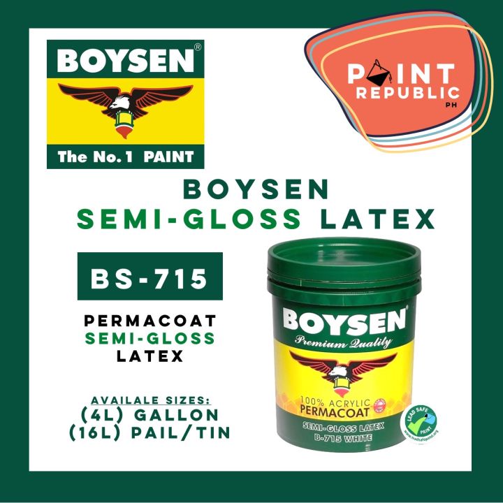 BOYSEN Permacoat SEMI-GLOSS LATEX - BS 715 | Lazada PH
