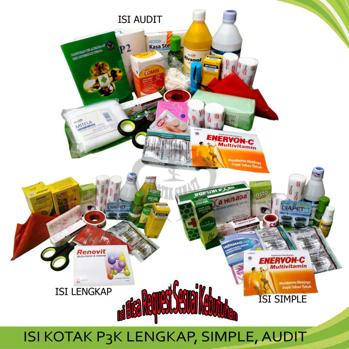 P3k Lengkap Isi Standart Perlengkapan Pertolongan Pertama | Lazada ...