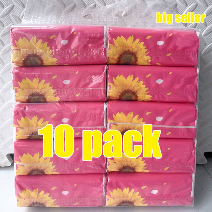 （10packs） 4-Ply 700 Sheets 10pc Disposable Inter-Folded Facial Tissue ...