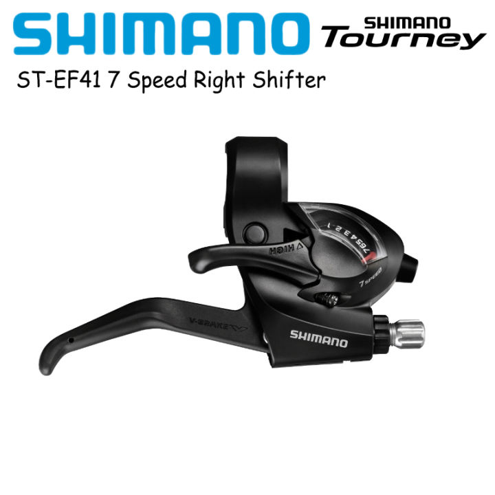 Shimano Tourney ST EF41 3X7 Speed Shifter เบรค Lever EF41ด้านซ้าย2S Shifter ด้านขวา7 S Shifter ...
