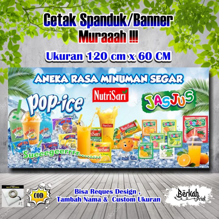 Spanduk Banner Aneka Minuman Segar Ukuran 120 cm x 60 cm | Lazada Indonesia