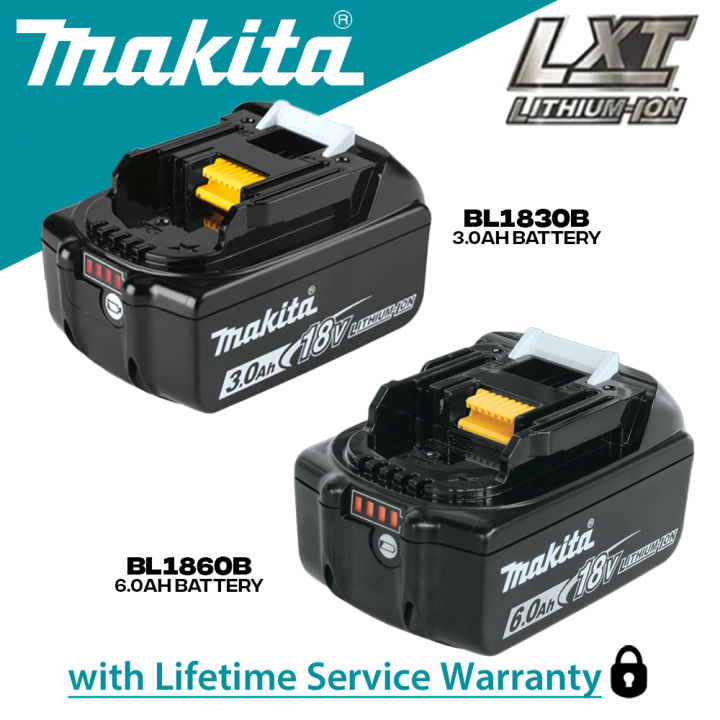Makita Battery Lithium-ion 18V LXT ( BL1830B / BL1860B ) ( CRDLSBATT ) ( MAK18V ) | Lazada.co.th