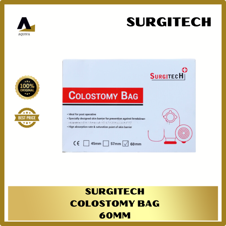 Surgitech Colostomy Bag 60mm (10PCS) | Lazada PH