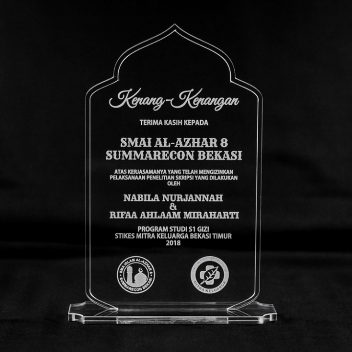 Plakat Akrilik Grafir - Piagam Penghargaan | Lazada Indonesia