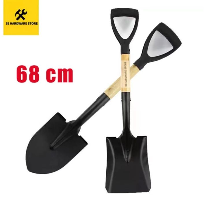 68cm Steel D Handle Round Point Spade Shovels for Home Gardening Tool ...