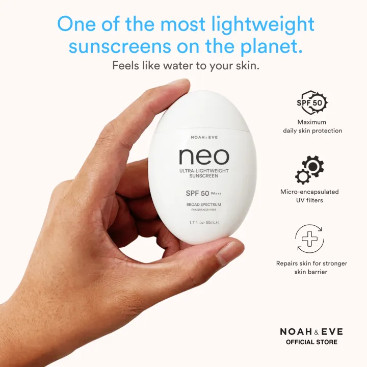 Noah & Eve Neo Ultralightweight Sunscreen (SPF 50 PA+++, DAISO ...