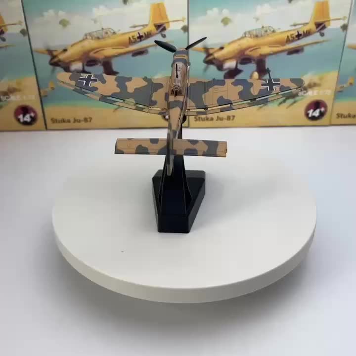 1:72 1/72 Scale เยอรมัน Junkers Stuka JU-87 JU87 er Fighter Diecast ...