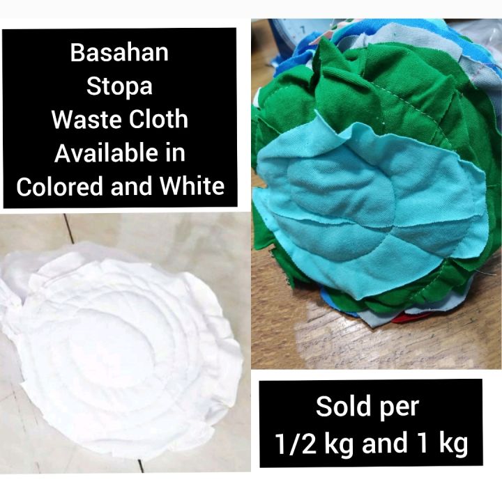 Stopa Round Rags Basahan Waste Cloth sold per 1/2 kg and 1 kg | Lazada PH