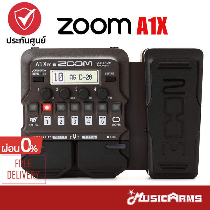 ZOOM A1 FOUR , A1X FOUR มัลติเอฟเฟคกีต้าร์โปร่ง Acoustic Multi-Effects Processor ประกันศูนย์ ...