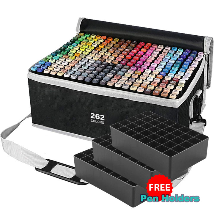 262 Colors Alcohol Marker Art Marker Highlighter Pen Set Color ...