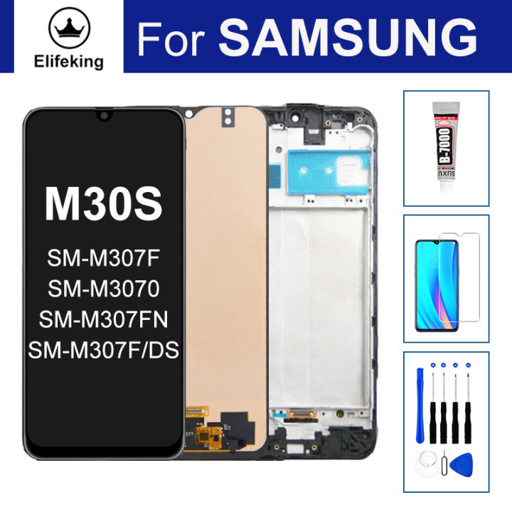 100% ทดสอบจอแอลซีดีสำหรับ S Amsung G Alaxy M30S M307F M307FN จอแสดงผล ...