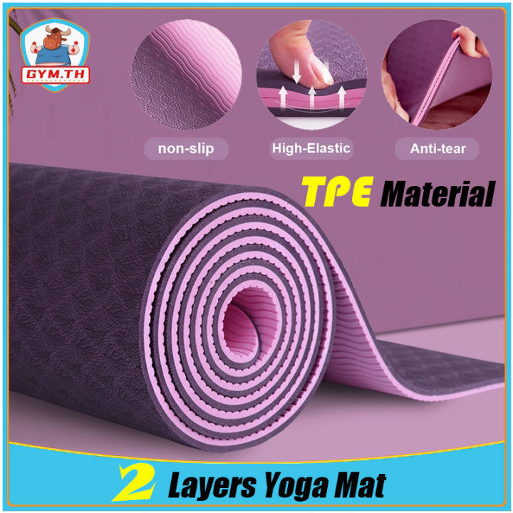 TPE Yoga Mat 80cm Soft High Density Extra Thick Yoga Mat Non-Slip ...