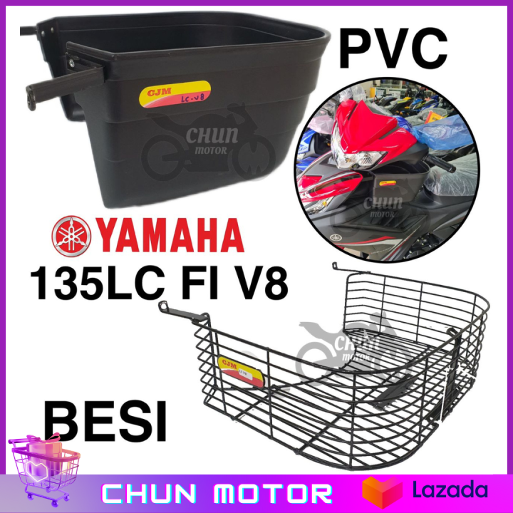 High Quality Basket Yamaha 135LC FI (LC135 V8-NEW) (Bakul Besi/PVC/Motor Raga) | Lazada
