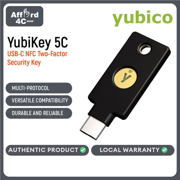 Yubico YubiKey 5C NFC - Two Factor Authentication USB and NFC Security ...